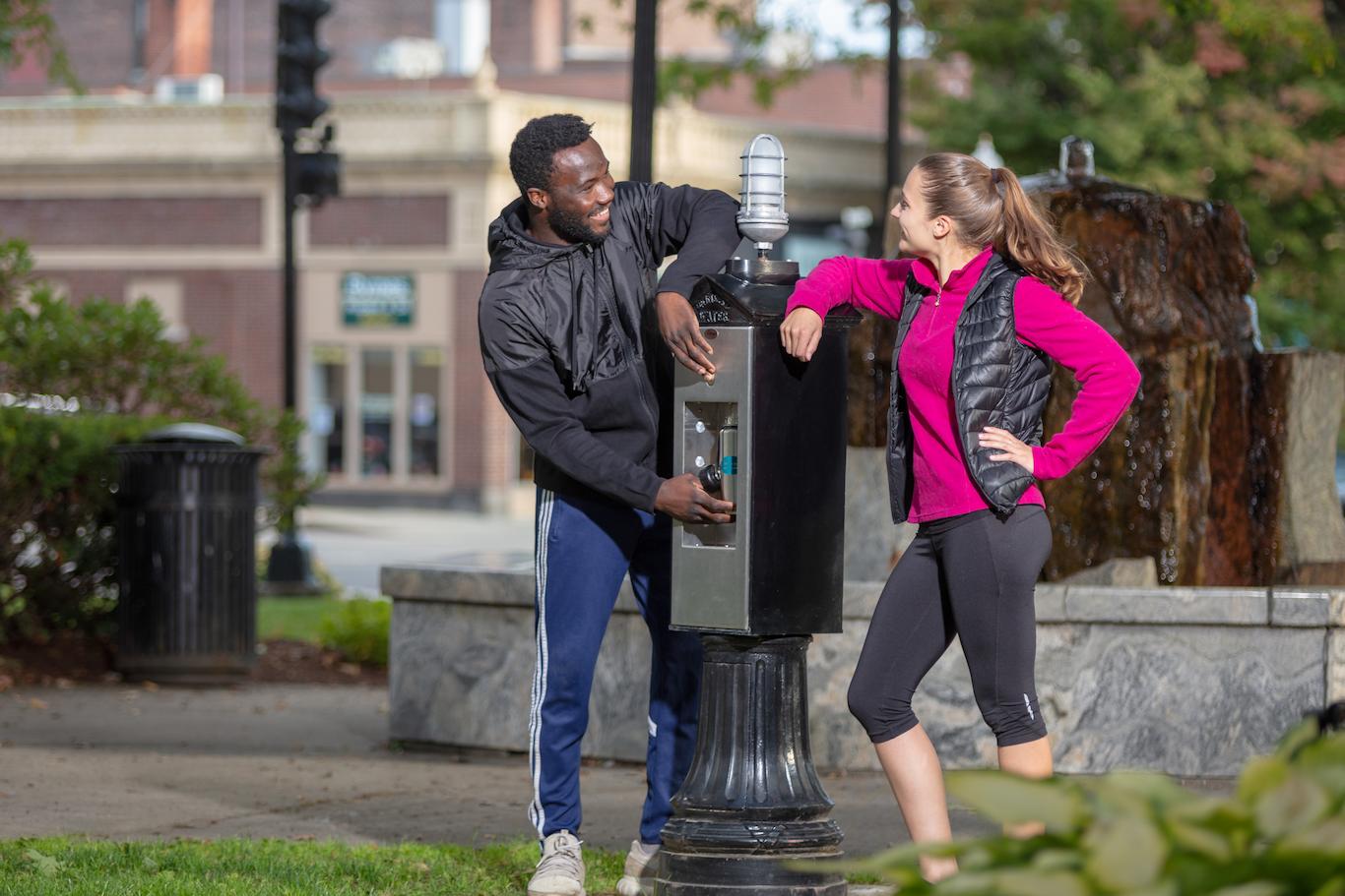 Outdoor Drinking Fountains & Water Bottle Filling Stations | Filtrine